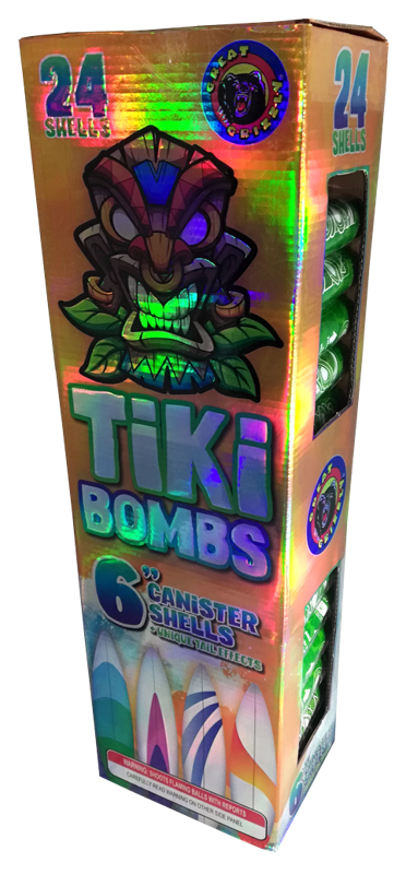 Tiki Bombs 6" Shell Great Grizzly – Springbrook Fireworks Inc
